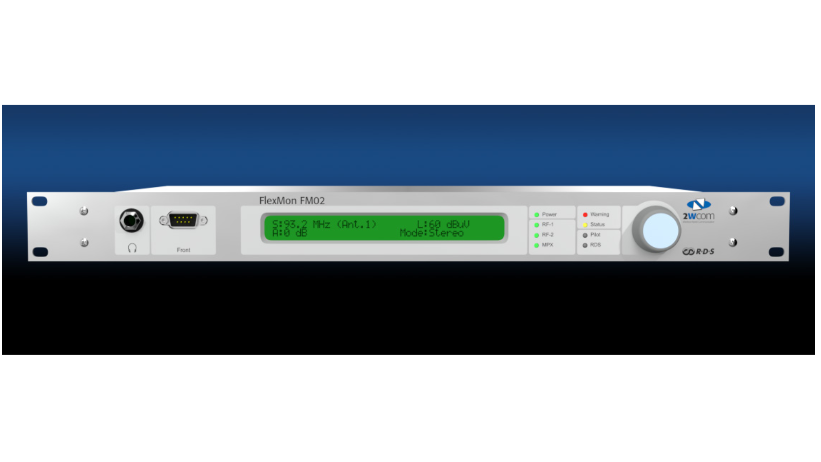 2WCom FlexMon FM02 FM Monitoring Receiver - Broadcast Partners