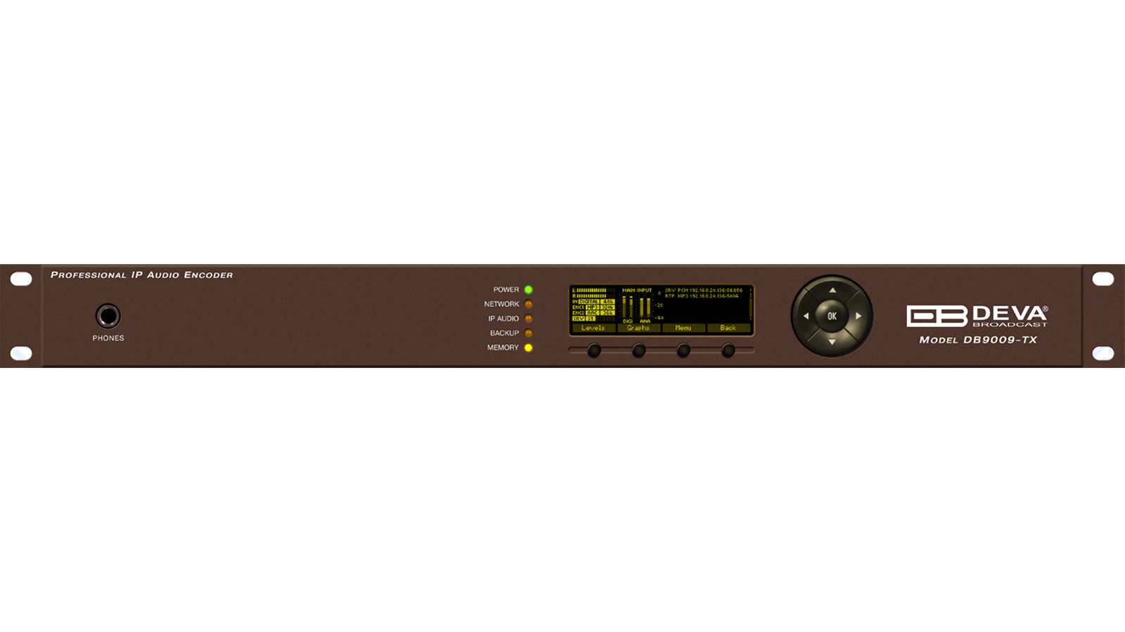 DEVA Broadcast DB9009-TX – Advanced Audio over IP Encoder - Broadcast Partners