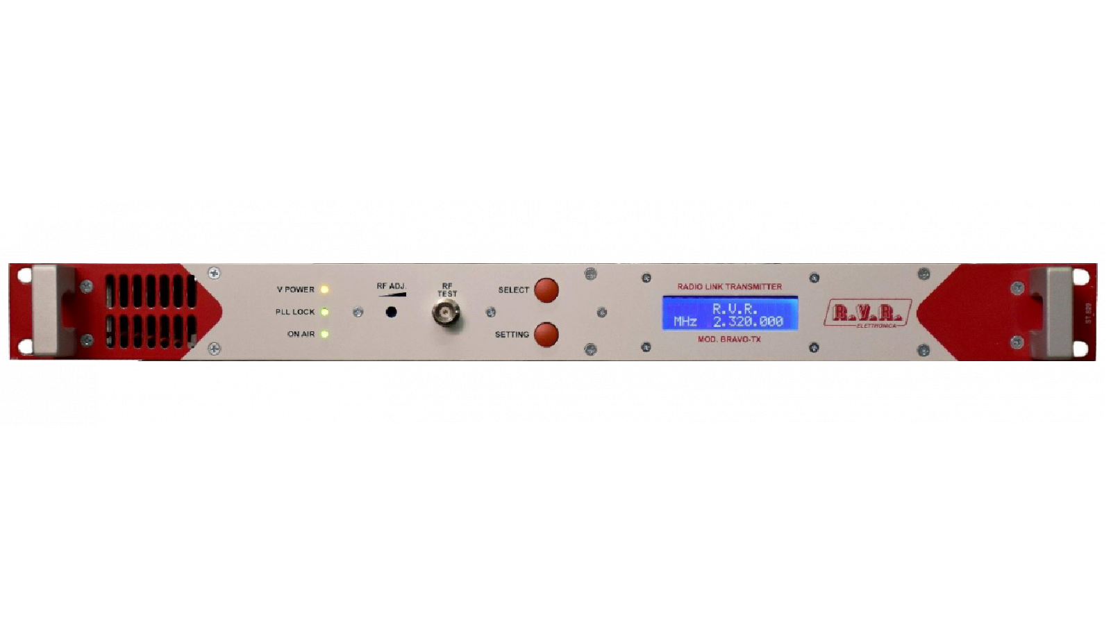 RVR BRAVO-TX/20 STL transmitter 200-960 MHZ 20W - Broadcast Partners RVR BRAVO-TX/20 STL transmitter 200-960 MHZ 20W - Broadcast Partners