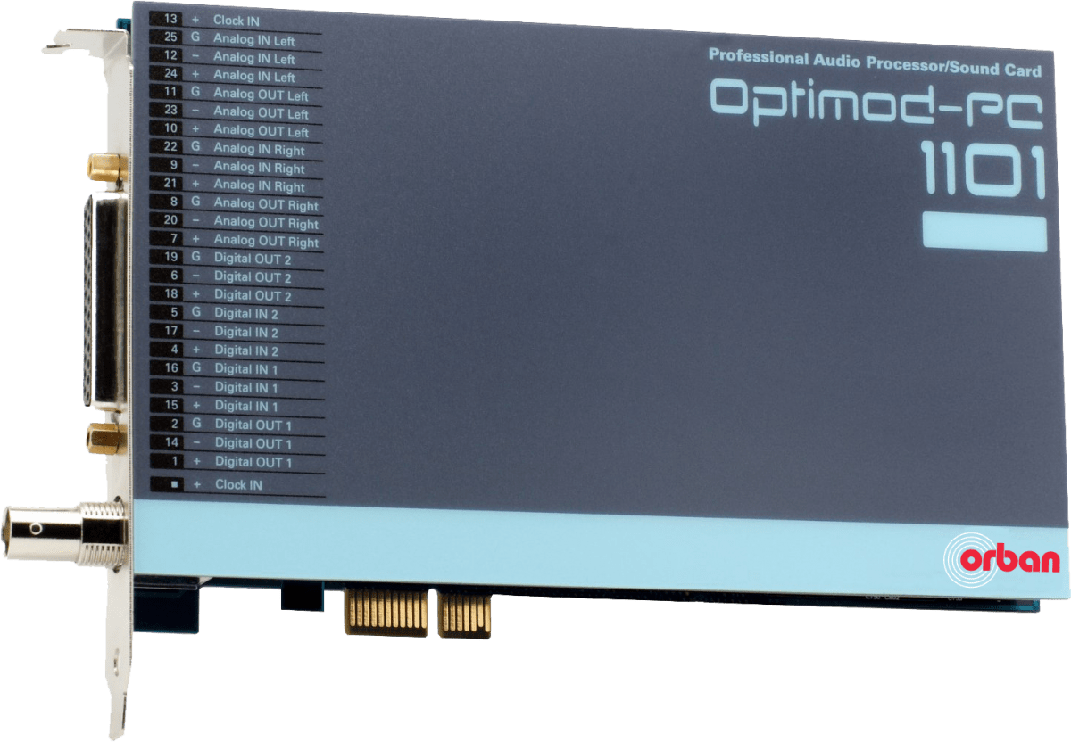 Orban Optimod PC 1101E – DAB+/HD Radio/Streaming Audio processing kaart ...