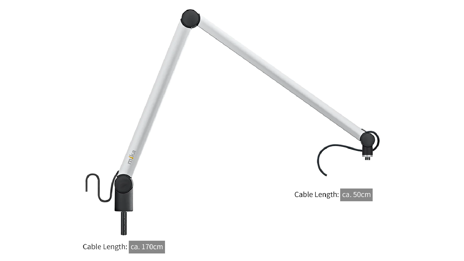 Yellowtec m!ka microphone arm XL, aluminum (YT3301) - Broadcast Partners